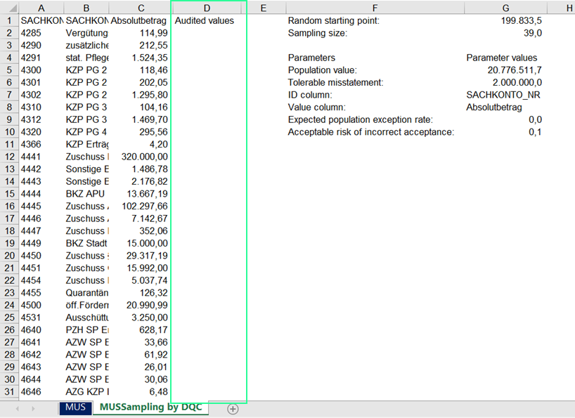 How to perform a Projected Misstatement as part of Monetary Unit ...